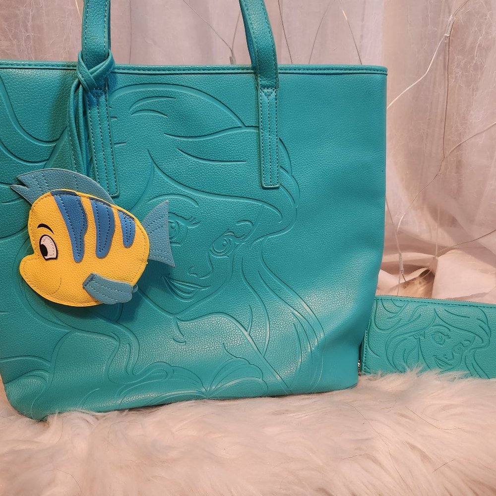 Loungefly Ariel / Little Mermaid Tote Bag And Wallet … - Gem